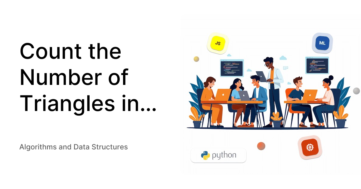 Count the Number of Triangles in a Graph - Algorithms and Data Structures