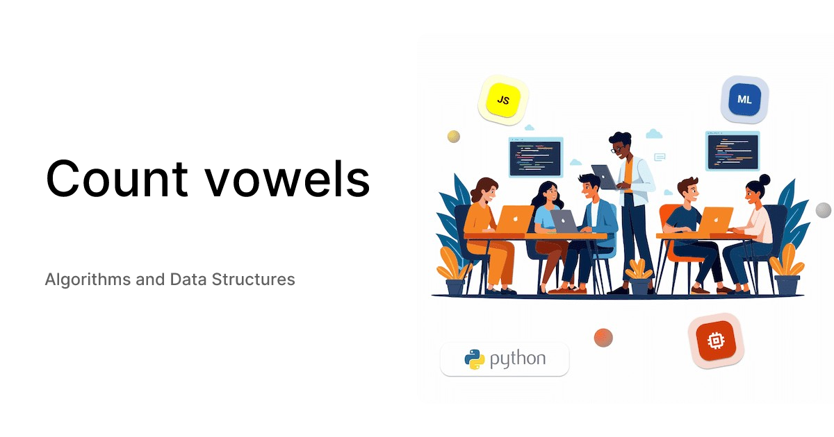 Count vowels - Algorithms and Data Structures