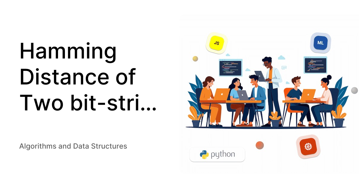 Hamming Distance Of Two Bit Strings Algorithms And Data Structures