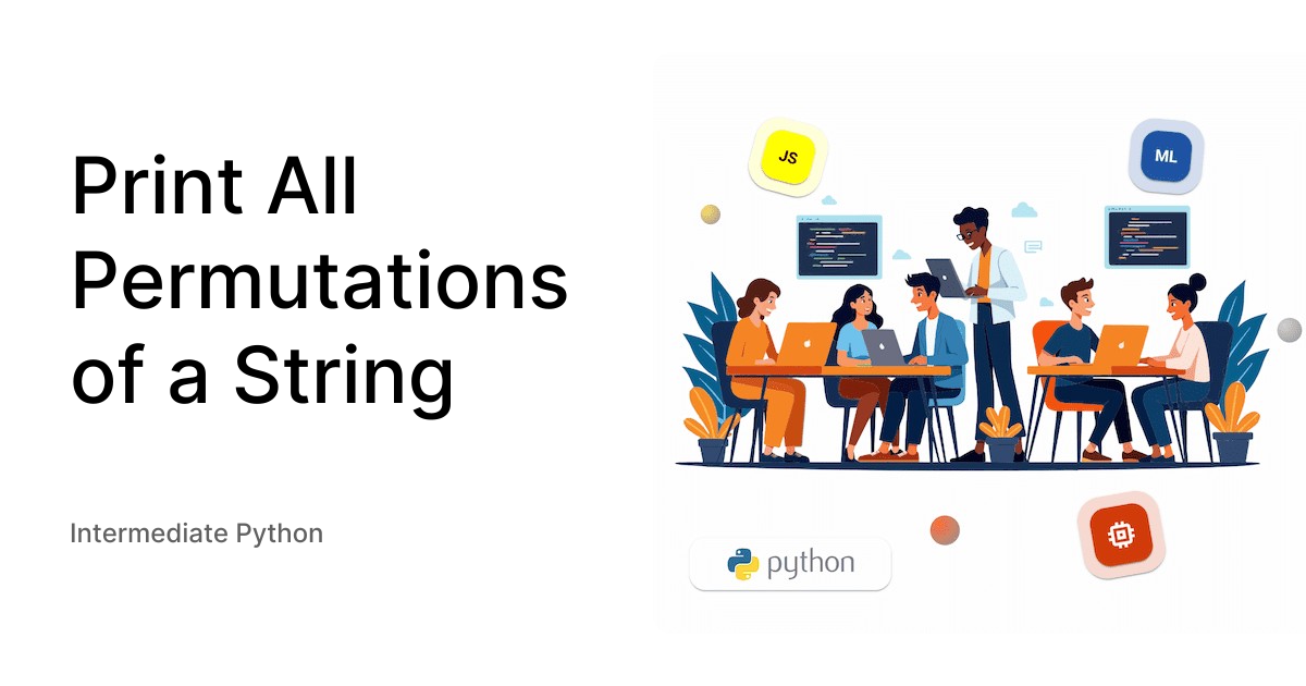 Print All Permutations of a String - Intermediate Python