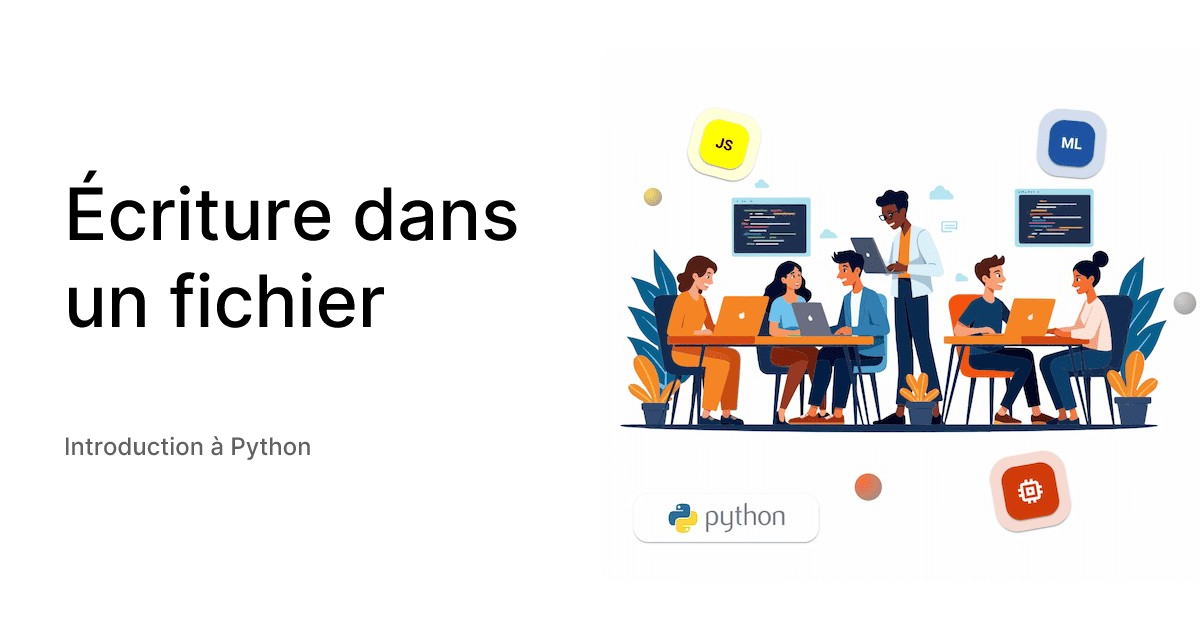 Écriture dans un fichier - Introduction à Python