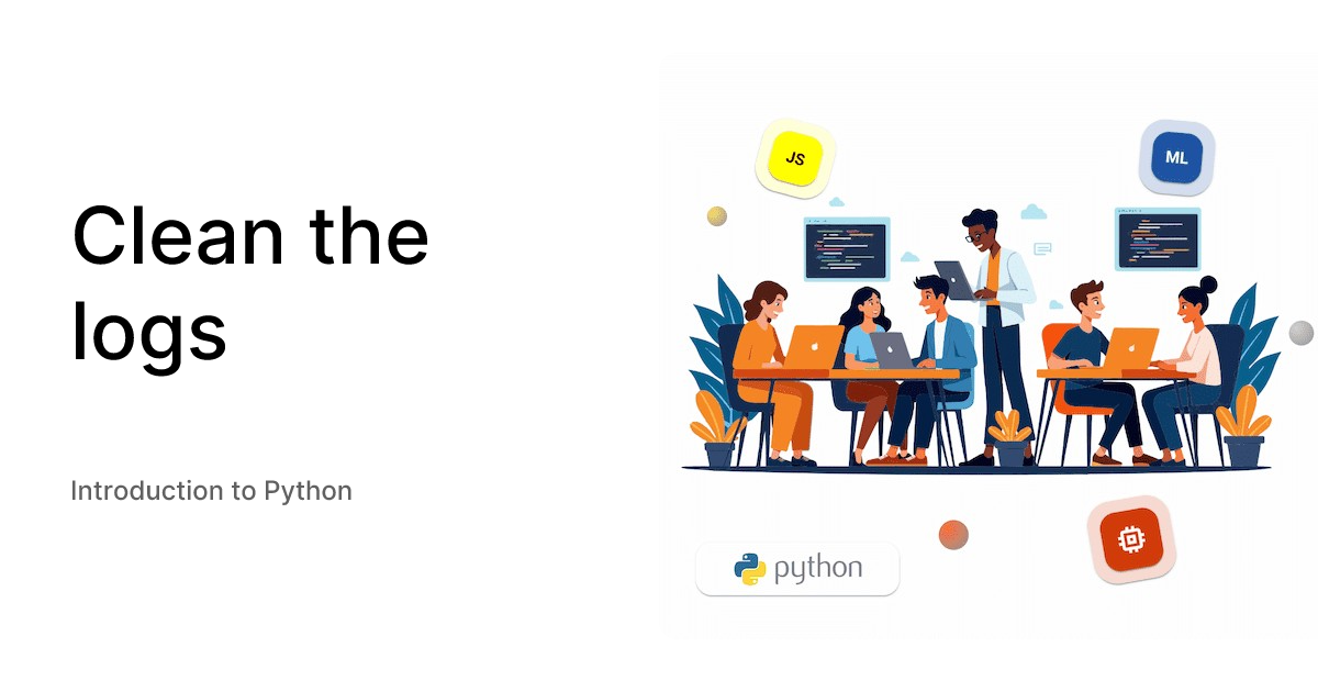 Clean the logs - Introduction to Python
