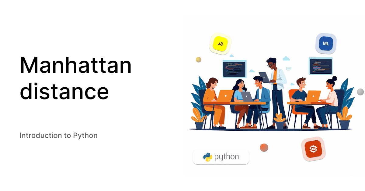 Manhattan distance - Introduction to Python