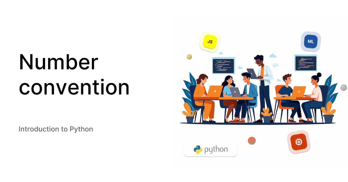 Number convention - Introduction to Python