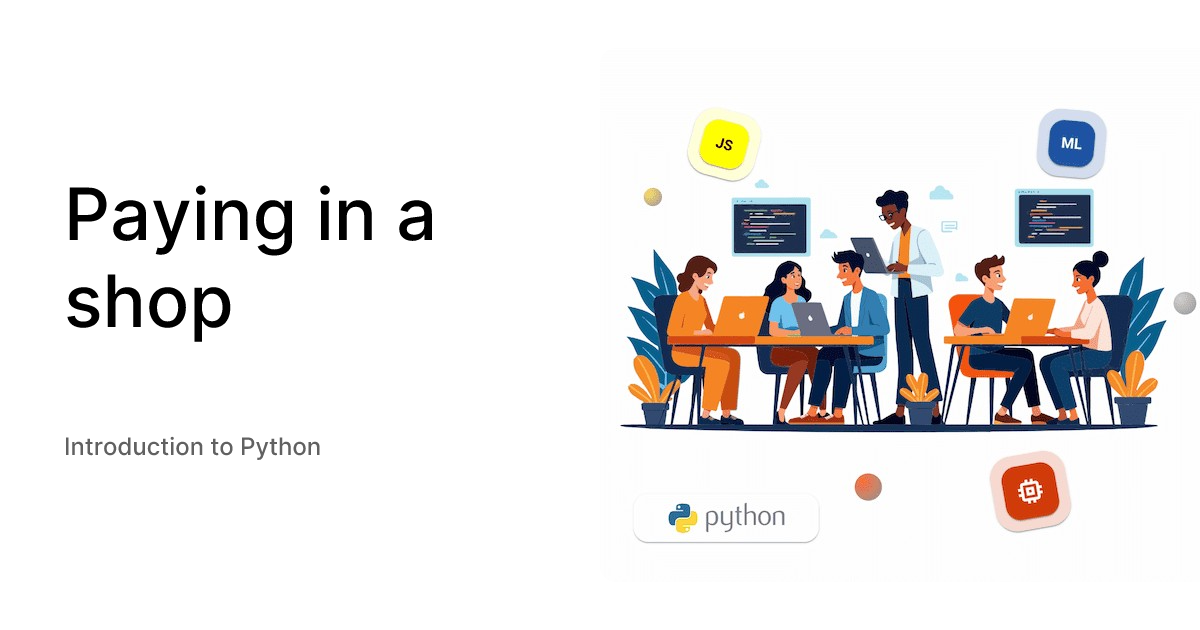 Paying in a shop - Introduction to Python